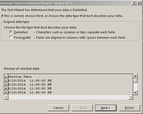 6 formatting for the selected column has now been changed